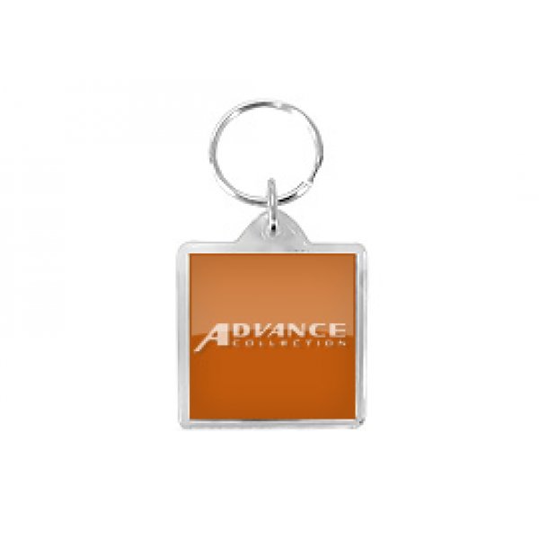 Square Acrylic Key Ring 34.3 x 34.3mm